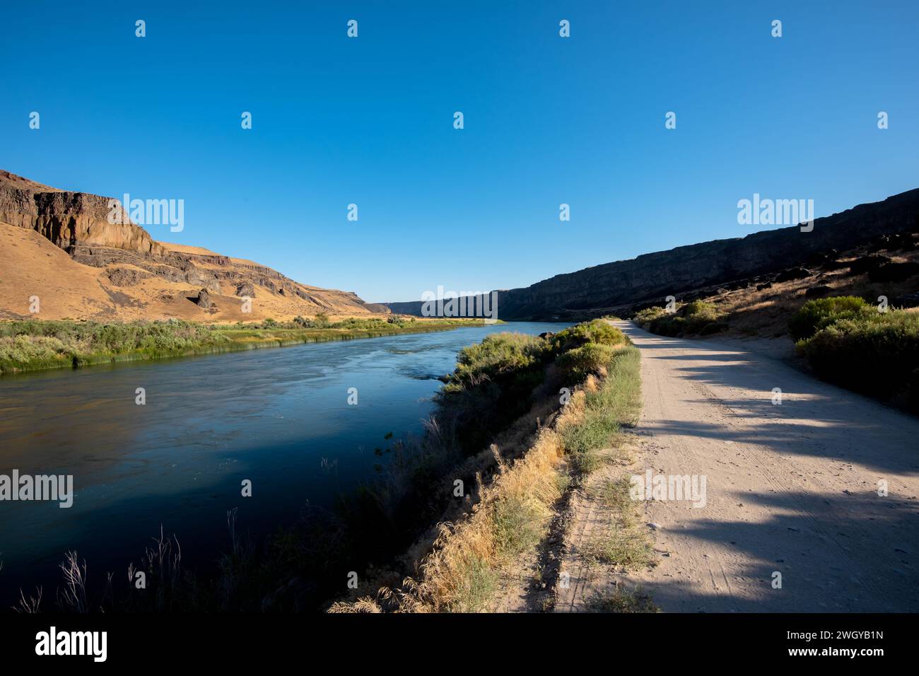 Sunrise in Snake River Canyon Idaho Stock Photo - Alamy