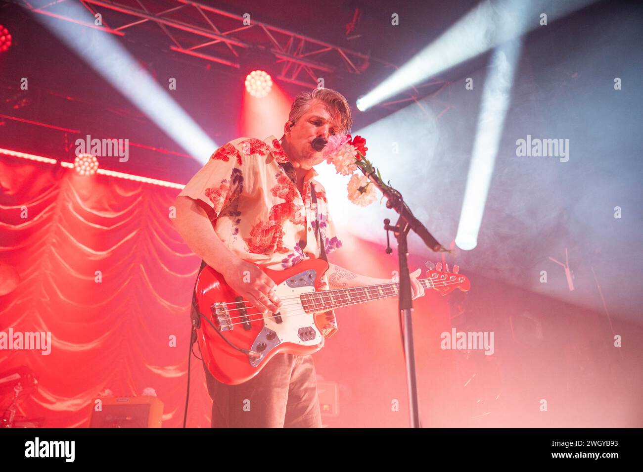 Manchester, UK. 06th February 2024. Justin Hayward-Young (lead vocals ...