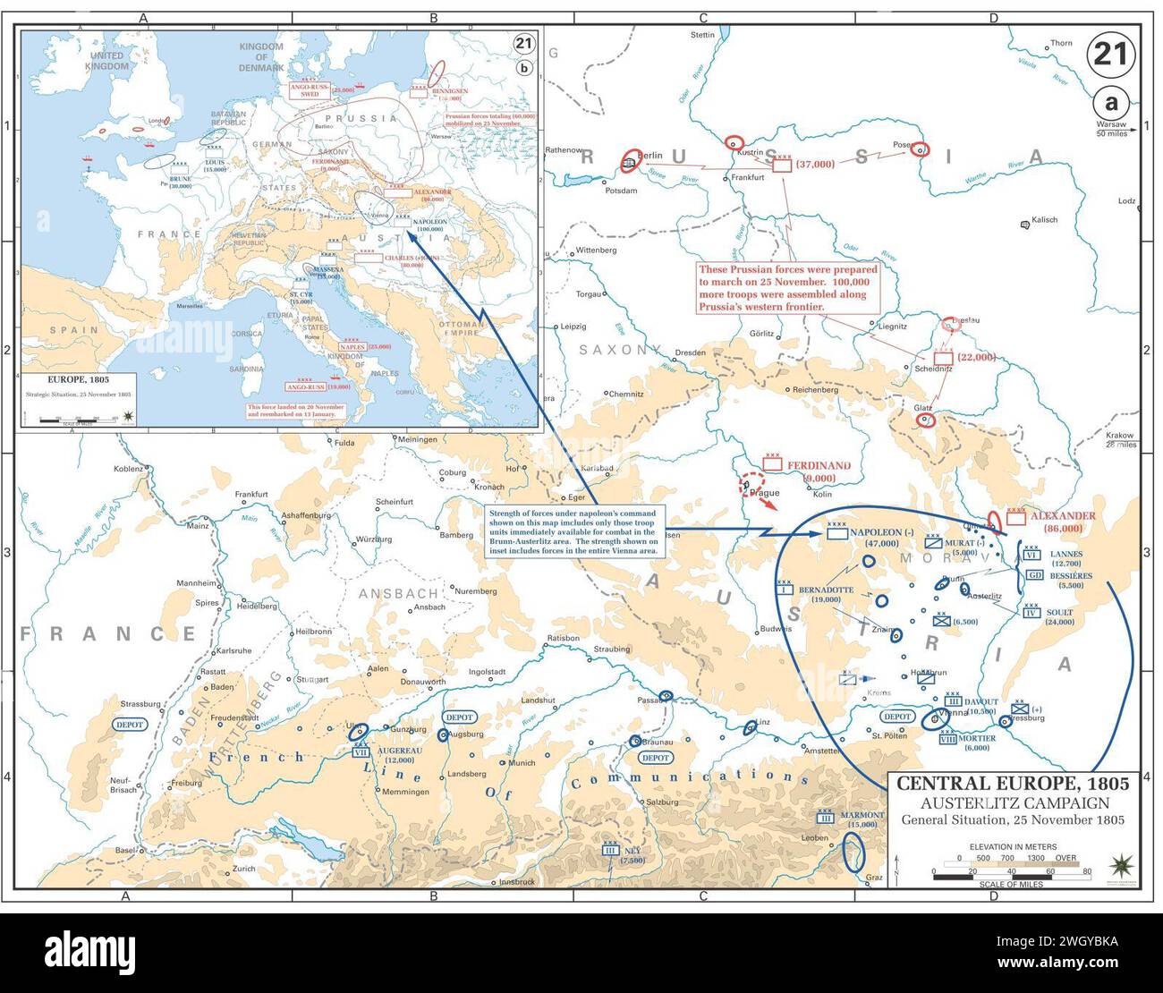 1805 campaign hi-res stock photography and images - Alamy