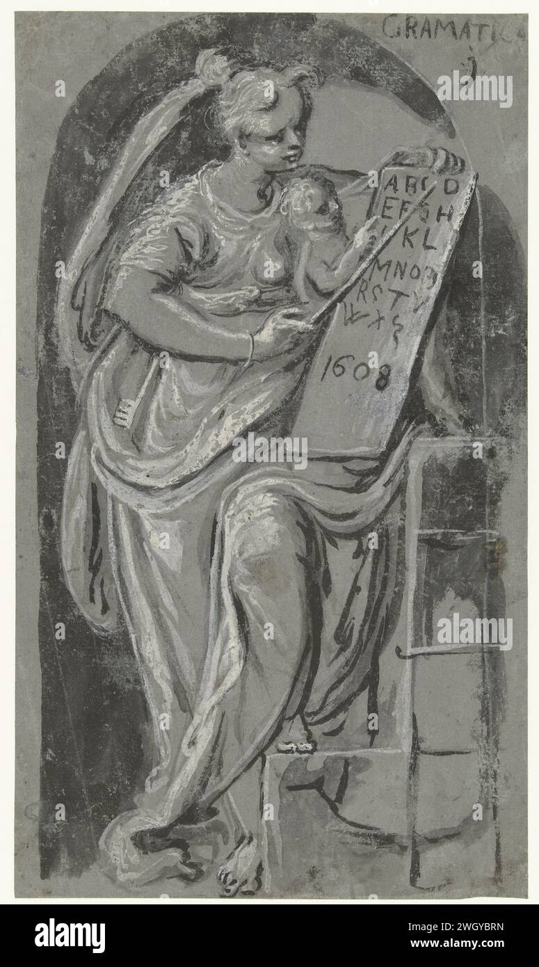 Grammatica I, Jan Nagel (1570-1616), 1600 - 1609 drawing Grammar ...