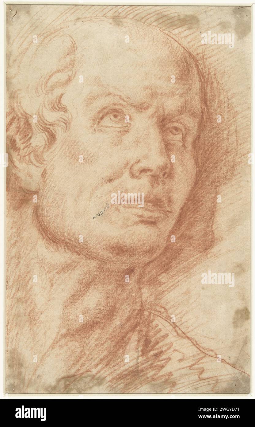 Manskop with an up -oriented look, Hans Troschel (Possible), 1595 ...