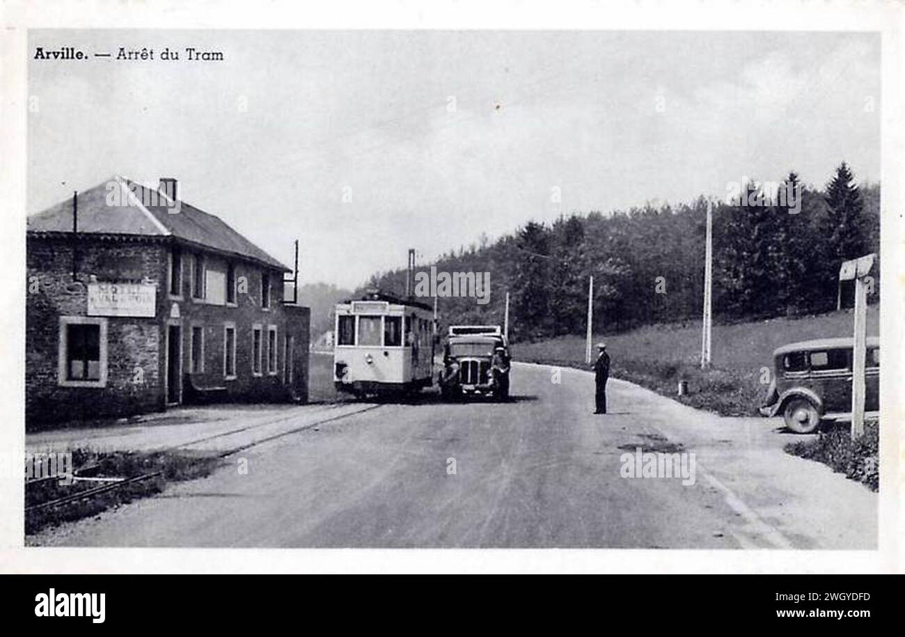Autorail ligne Poix - Saint-Hubert Stock Photo - Alamy