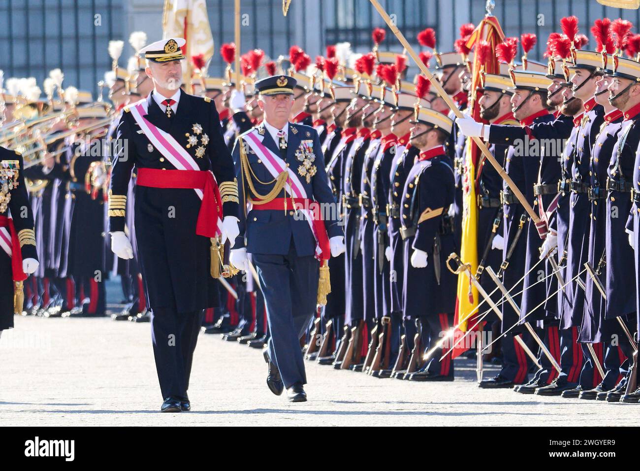 Spanish Royals Celebrate New Year's Military Parade 2024 Featuring ...