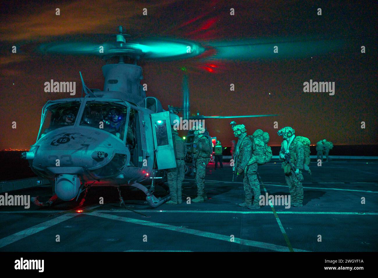 U.S. Marines assigned to the Reconnaissance Company, 15th Marine ...