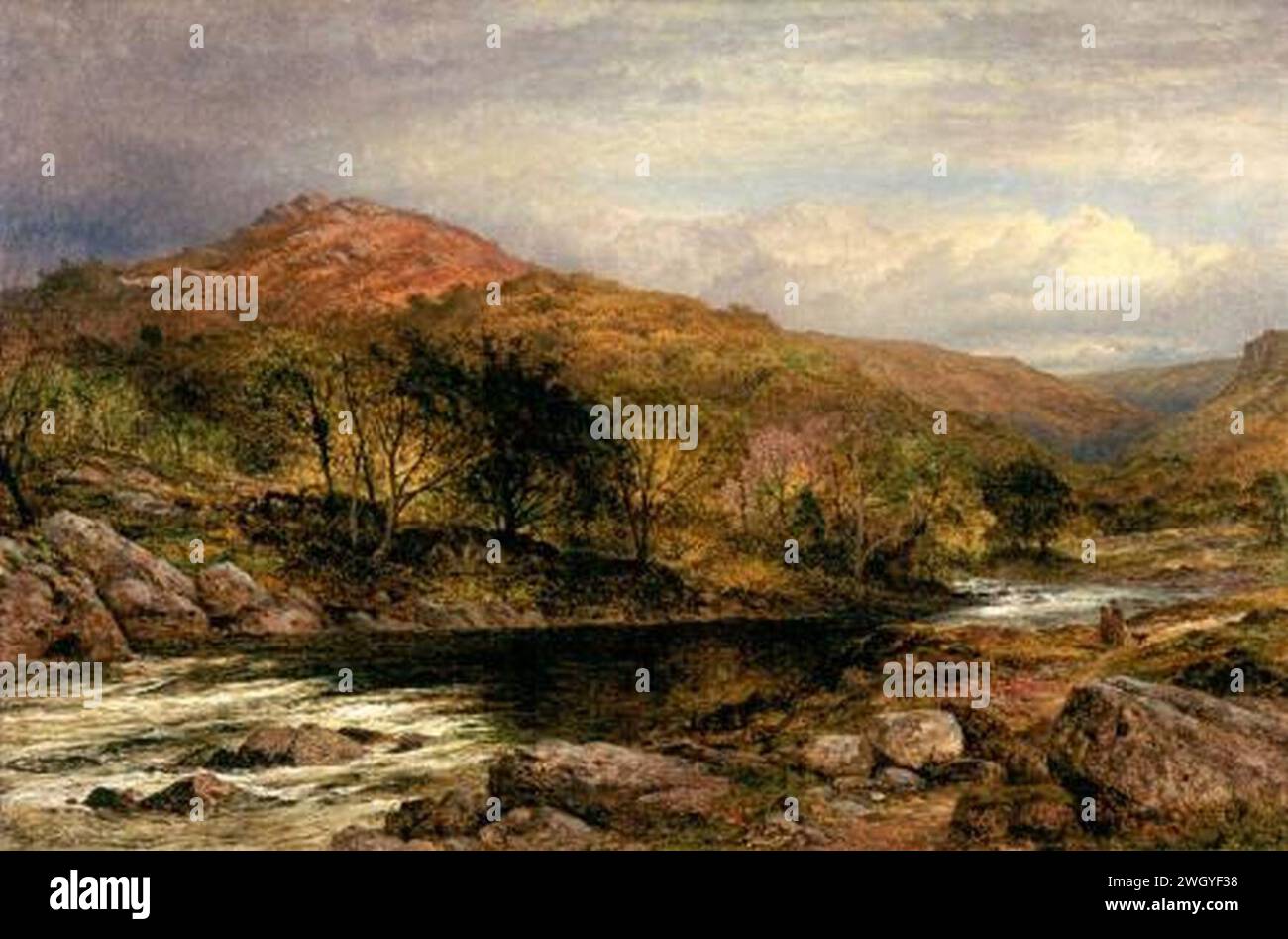 Autumn in North Wales by Benjamin William Leader - Benjamin Williams ...