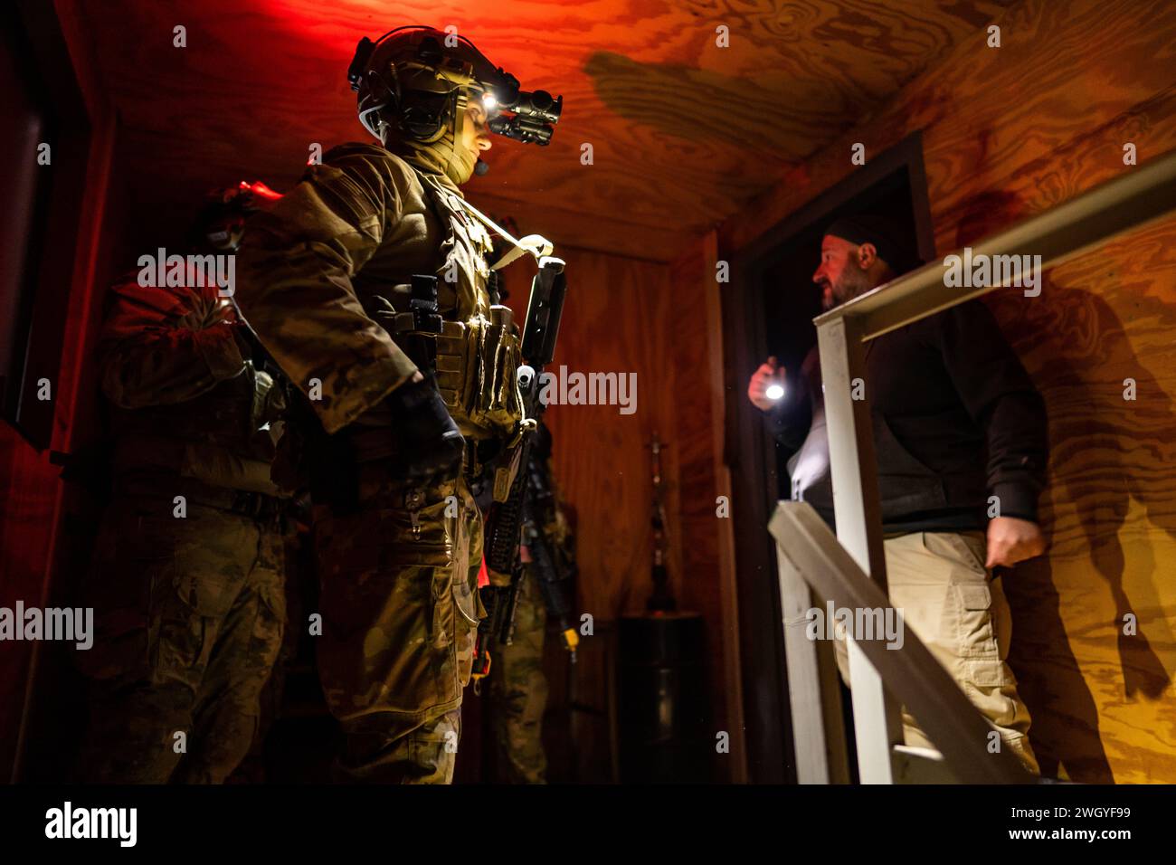 Airman 1st Class Maximillian Girgenti (left), a 27th Special Operations ...