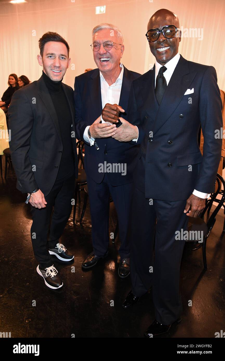 Marcel Remus, Helmut Schlotterer GF Marc Cain, Bruce Darnell bei der ...