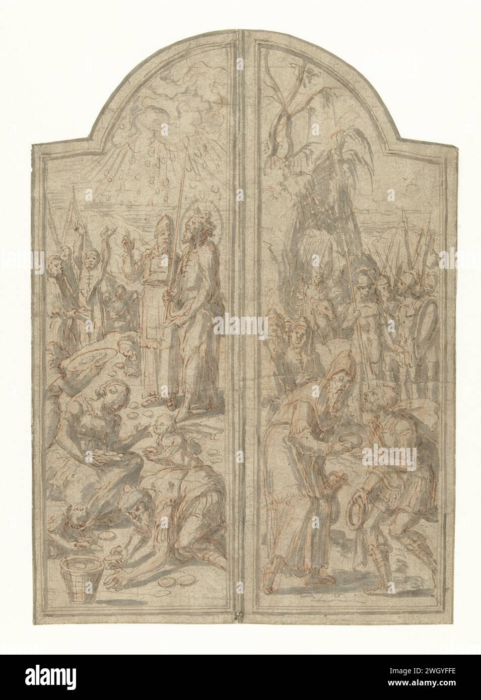 Meeting of Abraham and Melchizedek, Jan Geritsz. Deys, 1551 - 1561 ...