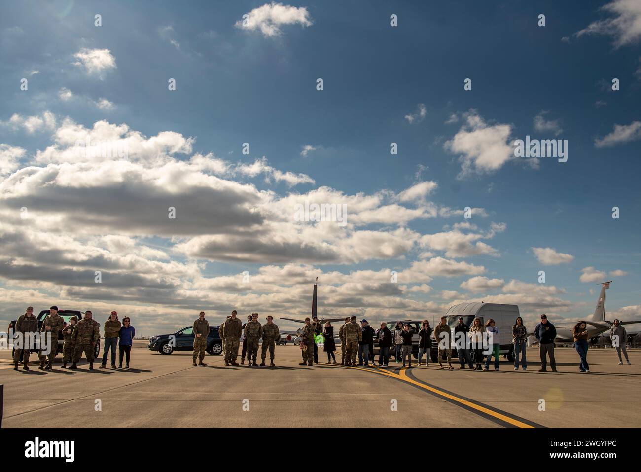 Airmen of the 121st Air Refueling Wing arrive home from deployment to a ...