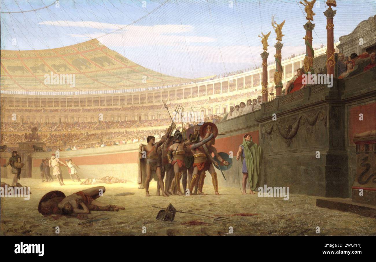 Ave caesar morituri te salutant hi-res stock photography and images - Alamy