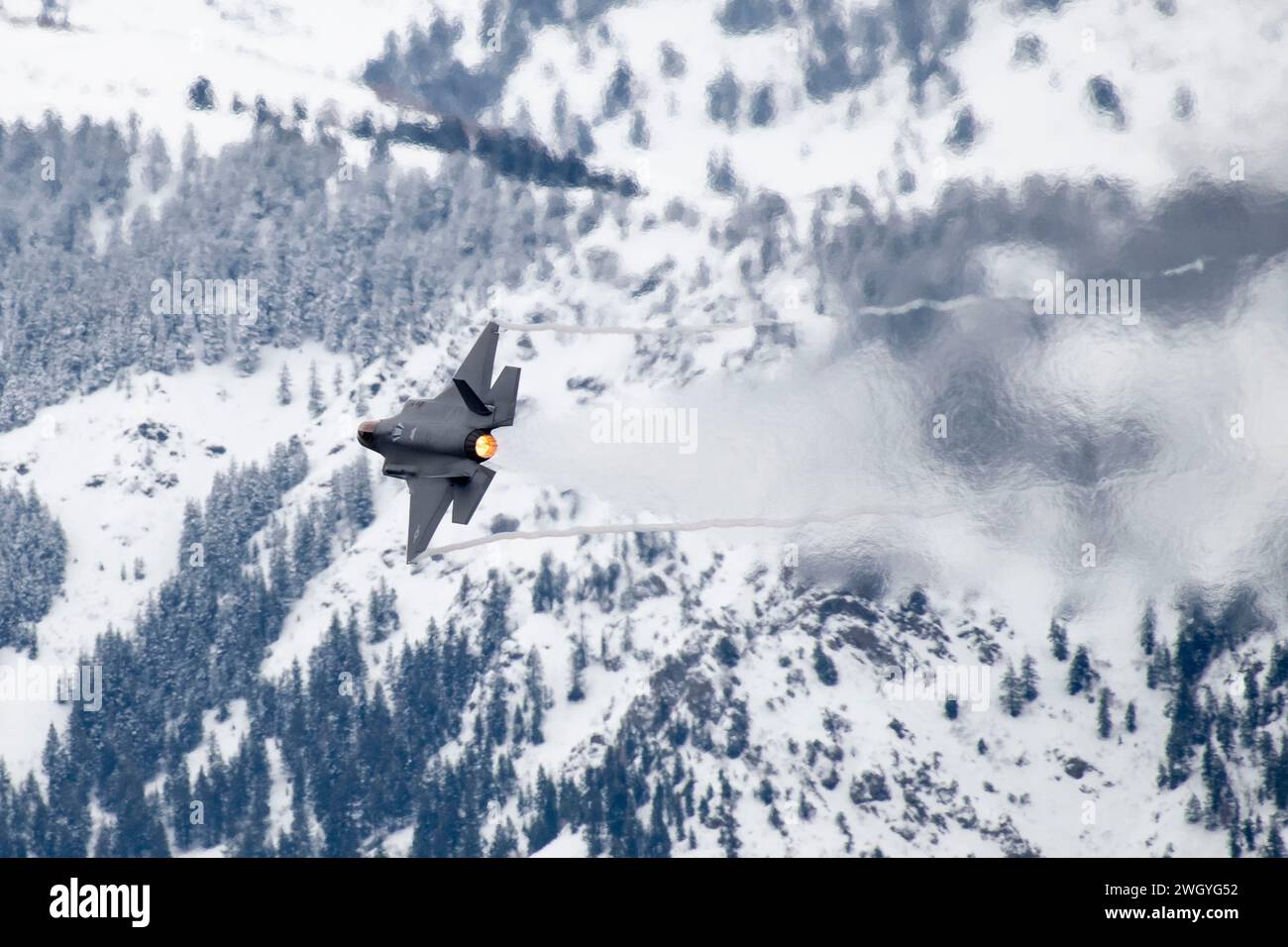 Maj. Kristin “BEO” Wolfe demonstrates the capabilities of the F-35A ...