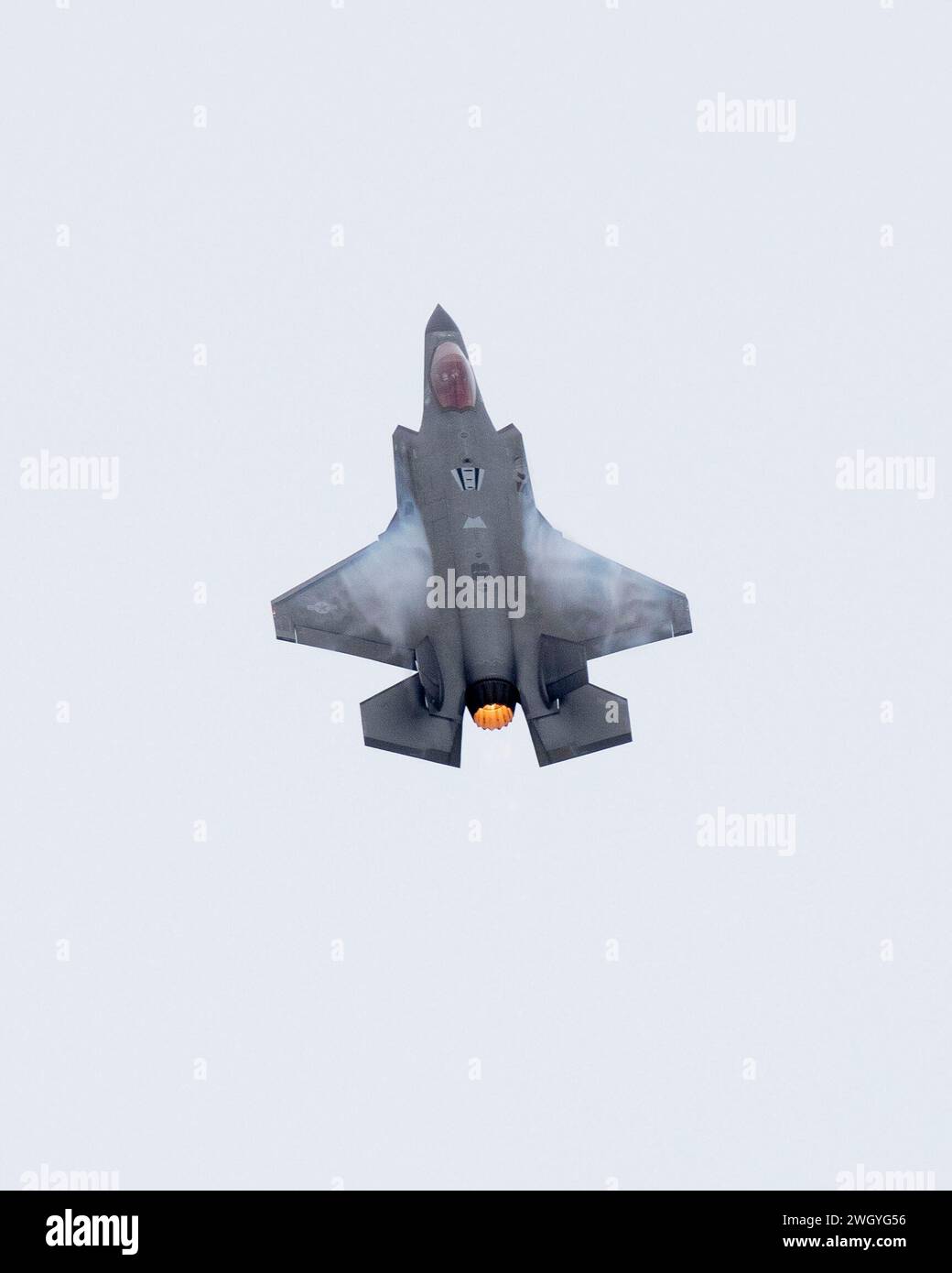 Maj. Kristin “BEO” Wolfe demonstrates the capabilities of the F-35A ...