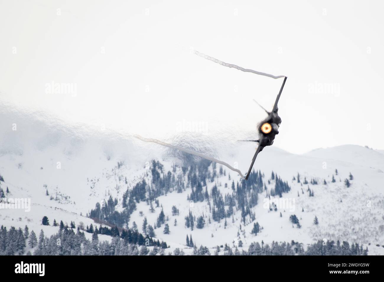 Maj. Kristin “BEO” Wolfe demonstrates the capabilities of the F-35A ...
