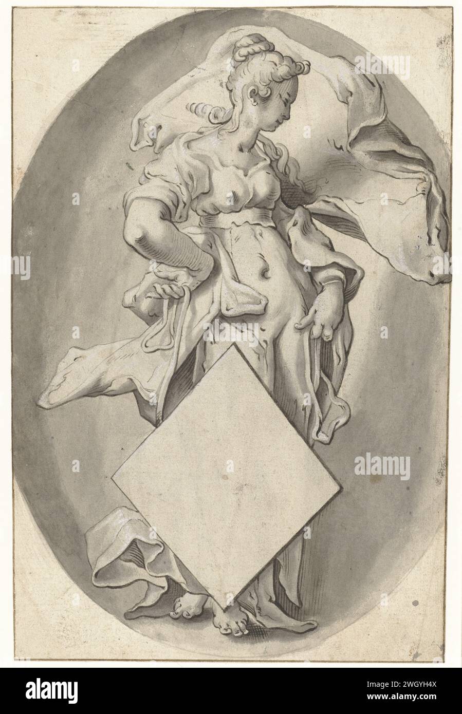 Female shield holder hi-res stock photography and images - Alamy