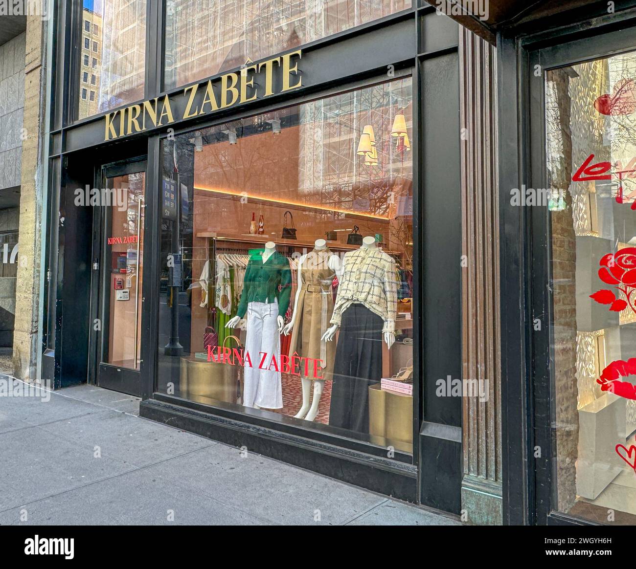 Kirna Zabete clothing stora on Madison Avenue Stock Photo - Alamy