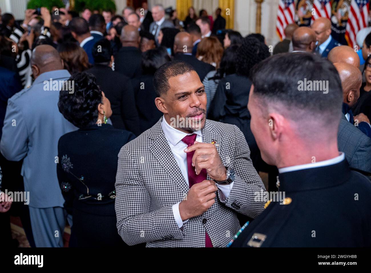 Washington Commanders President Jason Wright attends a reception in recognition of Black History ...
