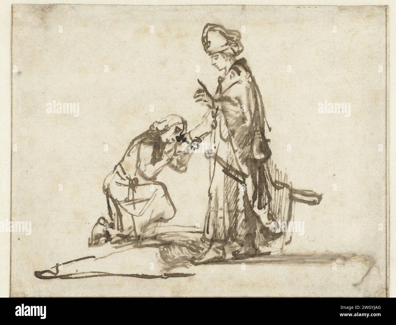 Jonathan Saying Farewell to David, Carel van Savoyen (attributed to), c ...