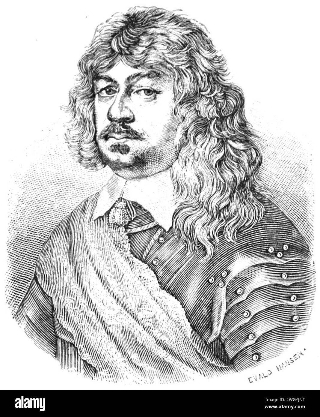 Axel Lillie engraving (cropped Stock Photo - Alamy