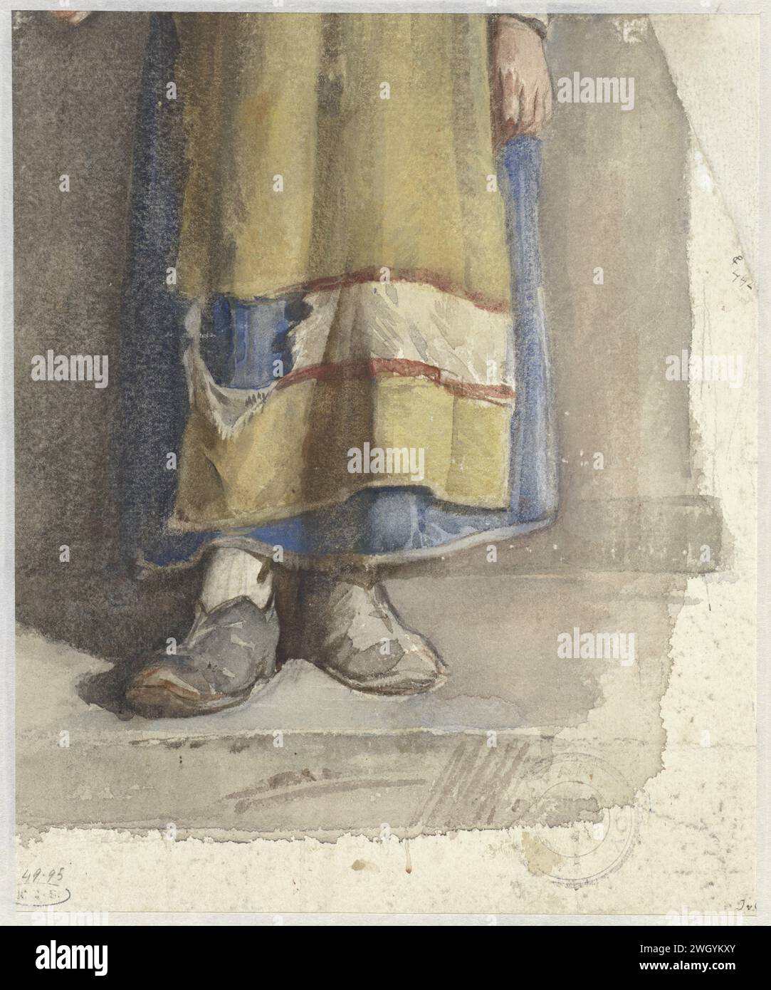 Legs and feet of standing female figure, Jac van Looij, 1865 - 1930 ...