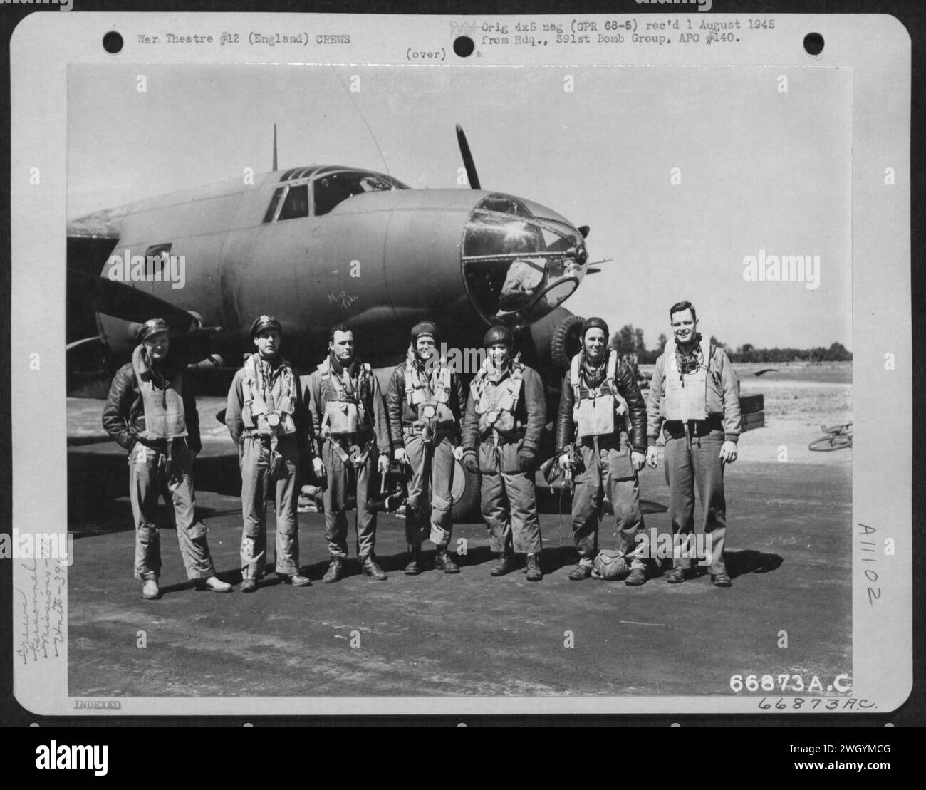 B-26 Marauder Miss Take and her crew Stock Photo - Alamy