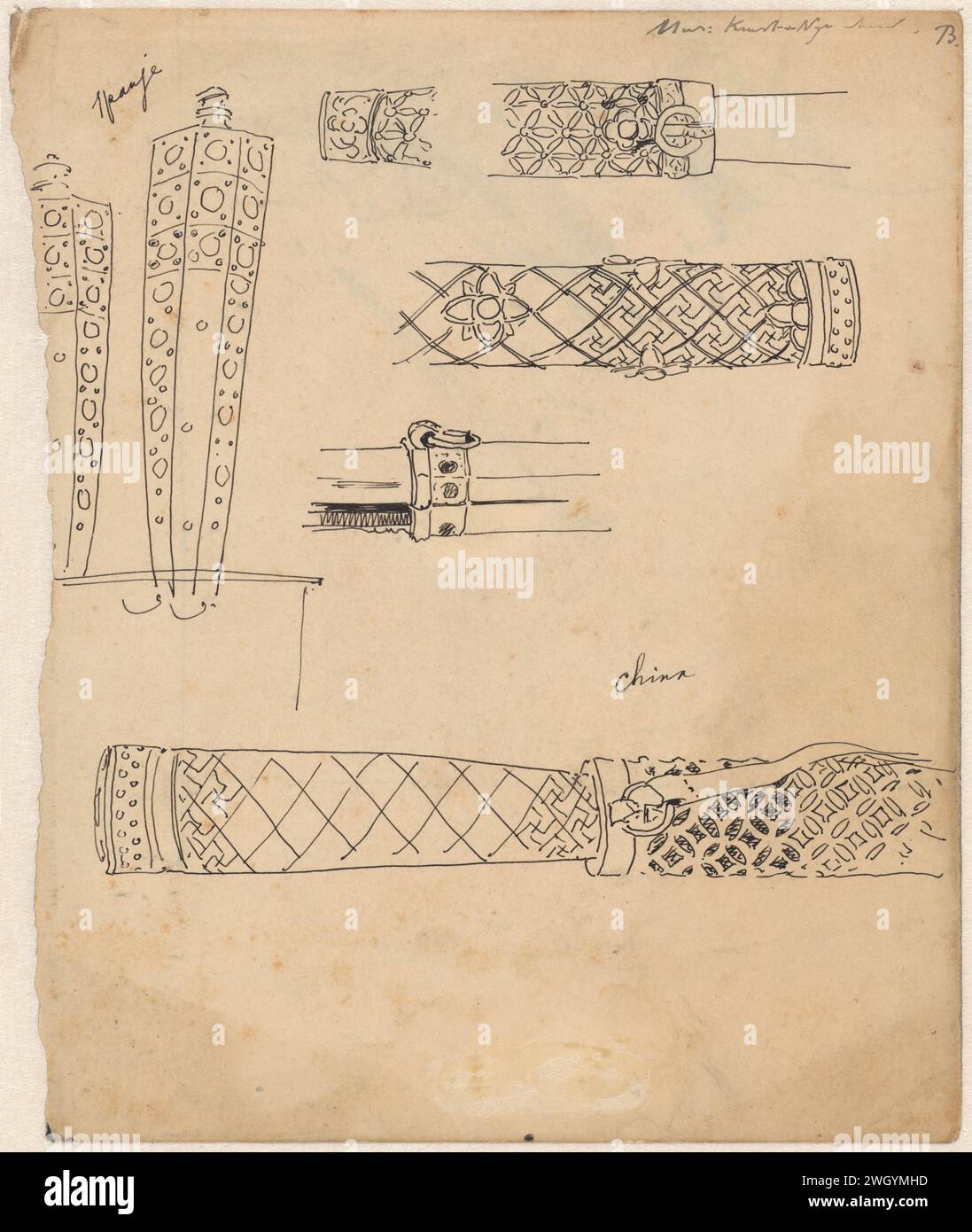 Spanish and Chinese ornamental features, Theo Nieuwenhuis, 1876 - 1951 ...