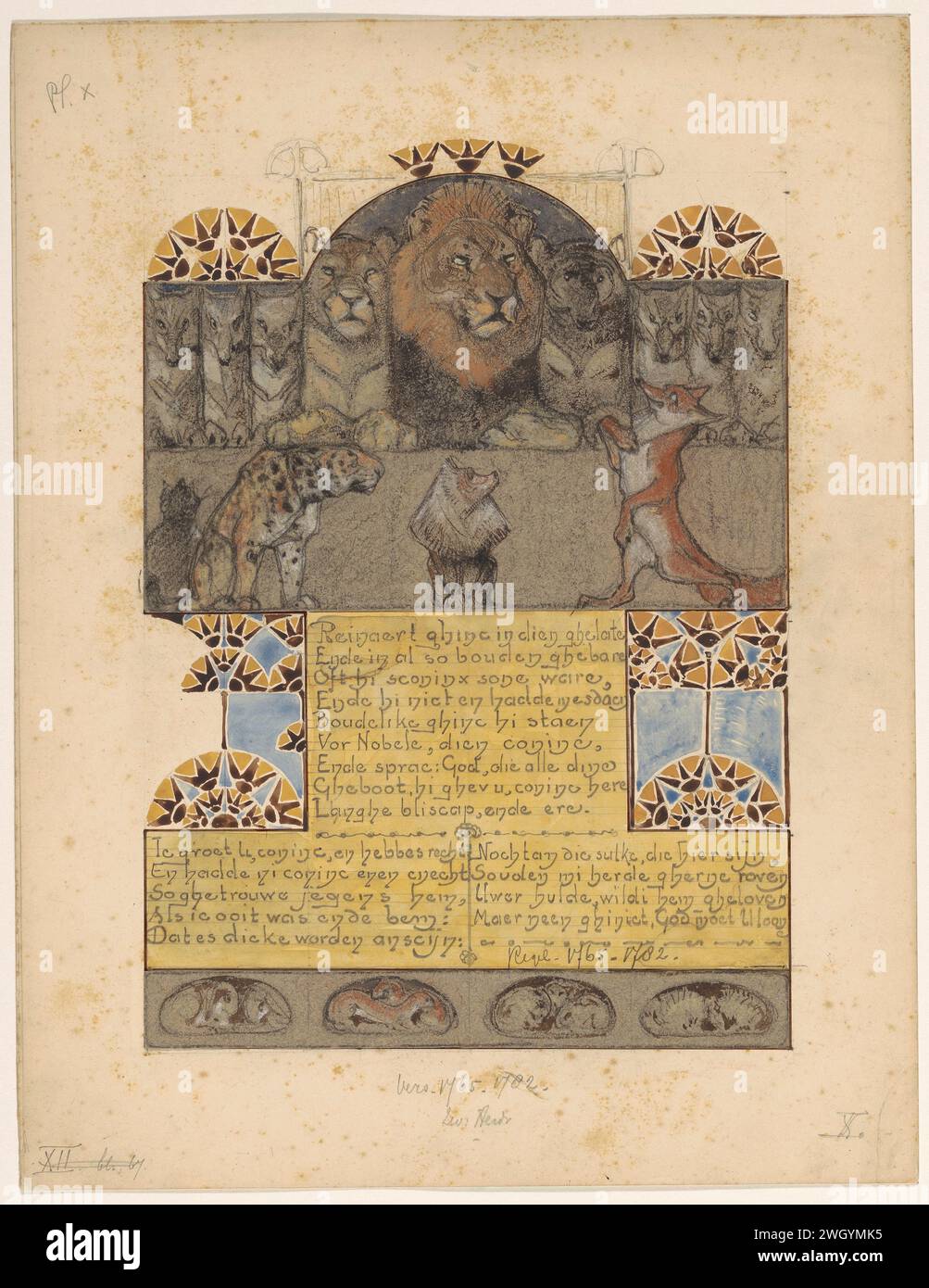 Reinaert stands for King Nobel, Bernard Willem Wierink, 1866 - 1939 ...