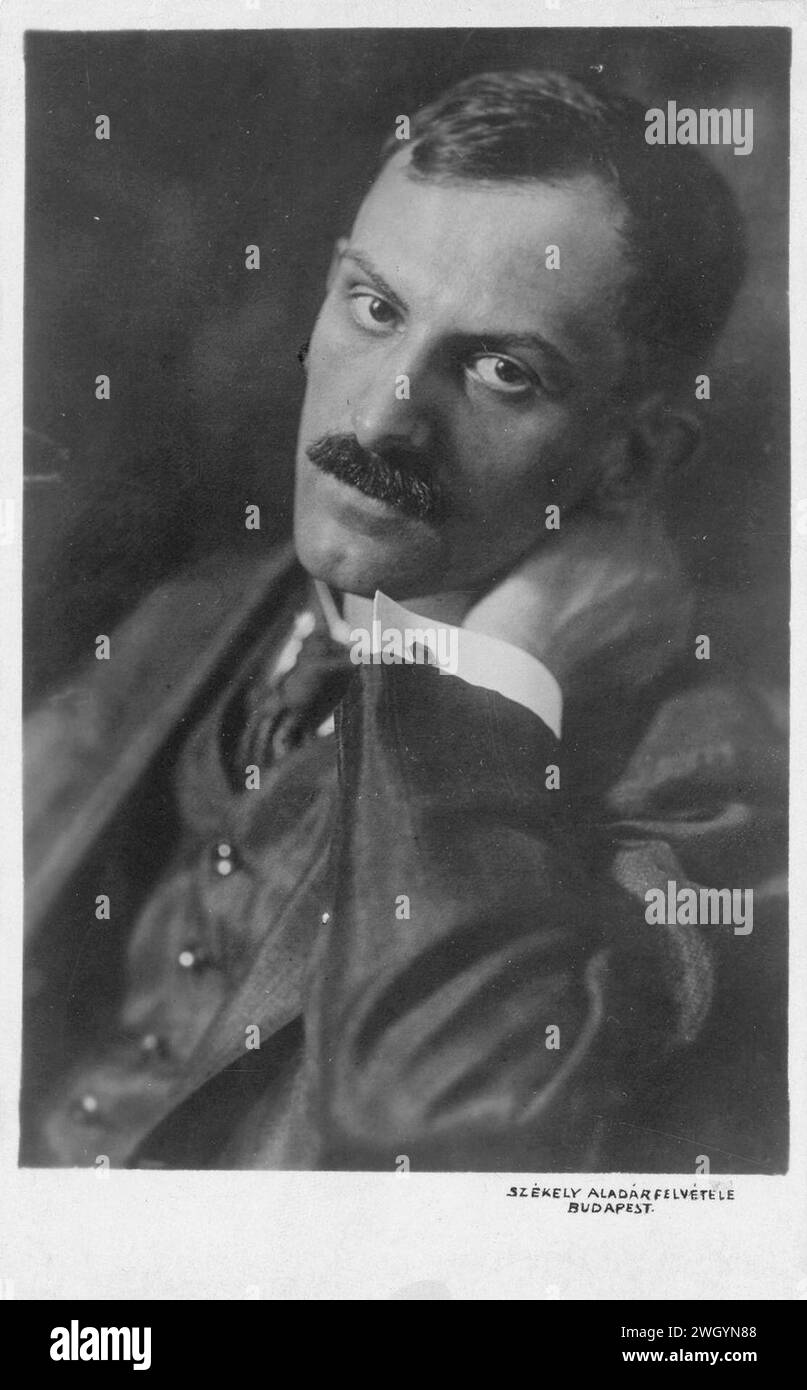 Babits Mihály könyöklős portréja (Székely Aladár, 1914 Stock Photo - Alamy