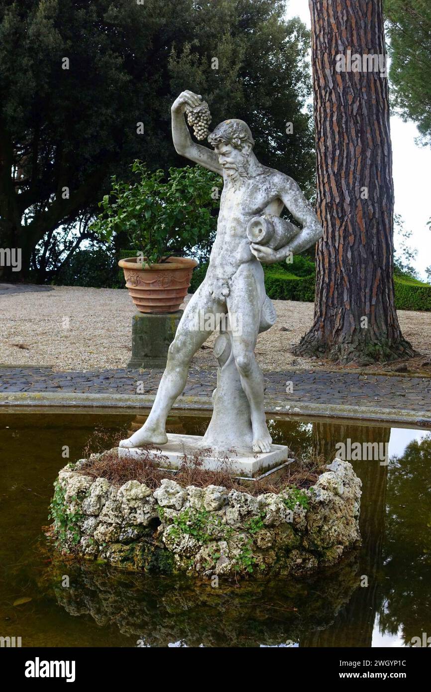 Bacchant - Barberini Gardens - Castel Gandolfo Stock Photo - Alamy