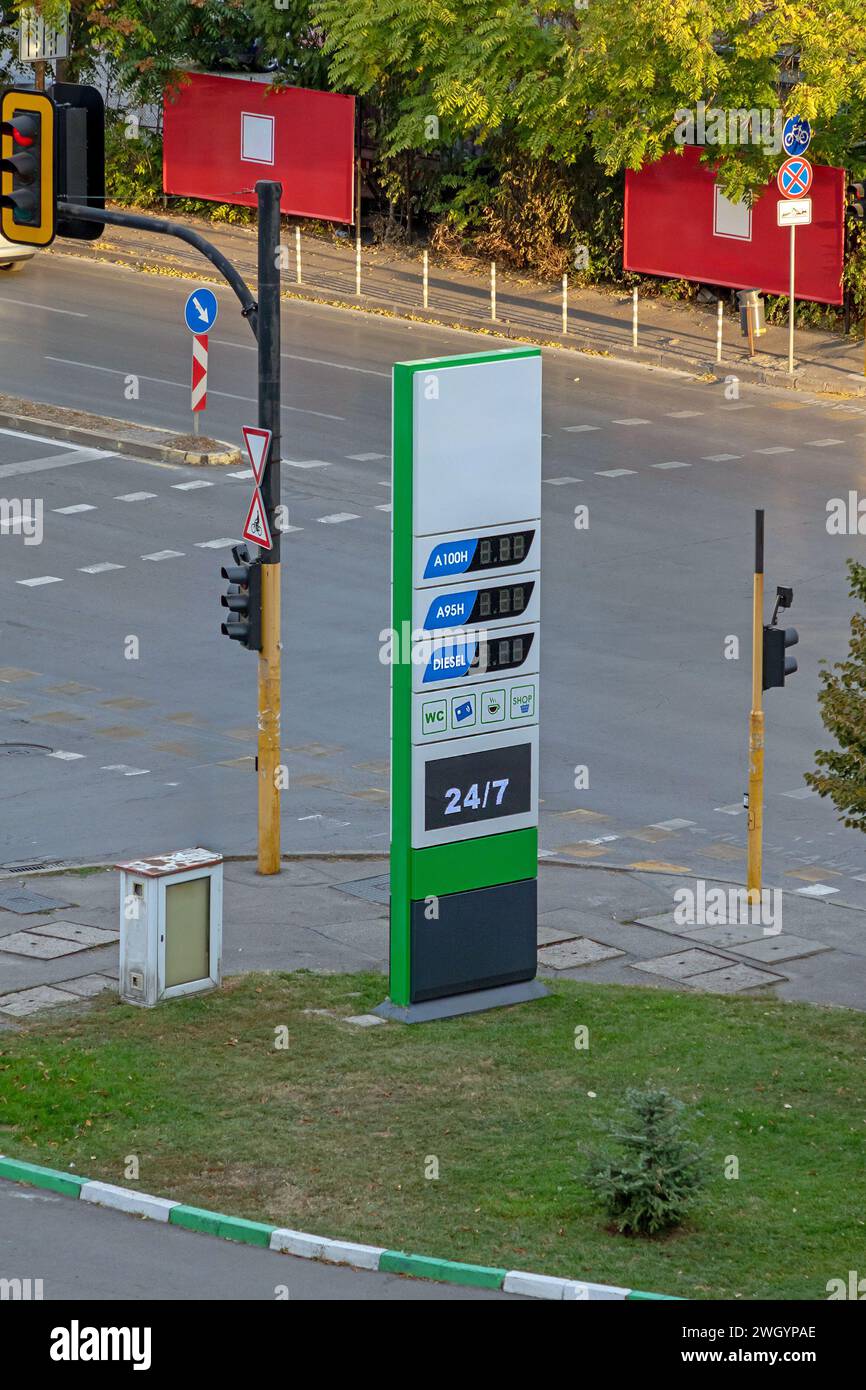 Petrol pump on the street hi-res stock photography and images - Alamy