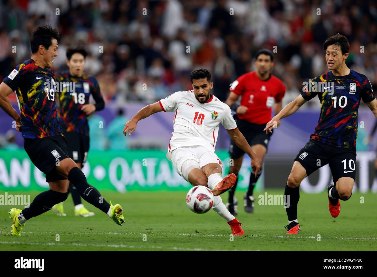 Ahmad Bin Ali Stadium, Al Rayyan, Qatar. 6th Feb, 2024. Mousa Altamari ...