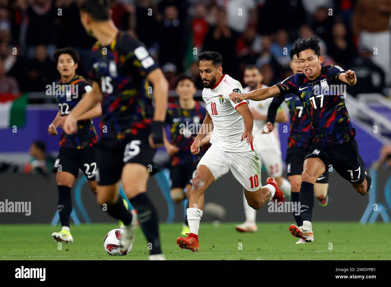 Ahmad Bin Ali Stadium, Al Rayyan, Qatar. 6th Feb, 2024. Mousa Altamari ...