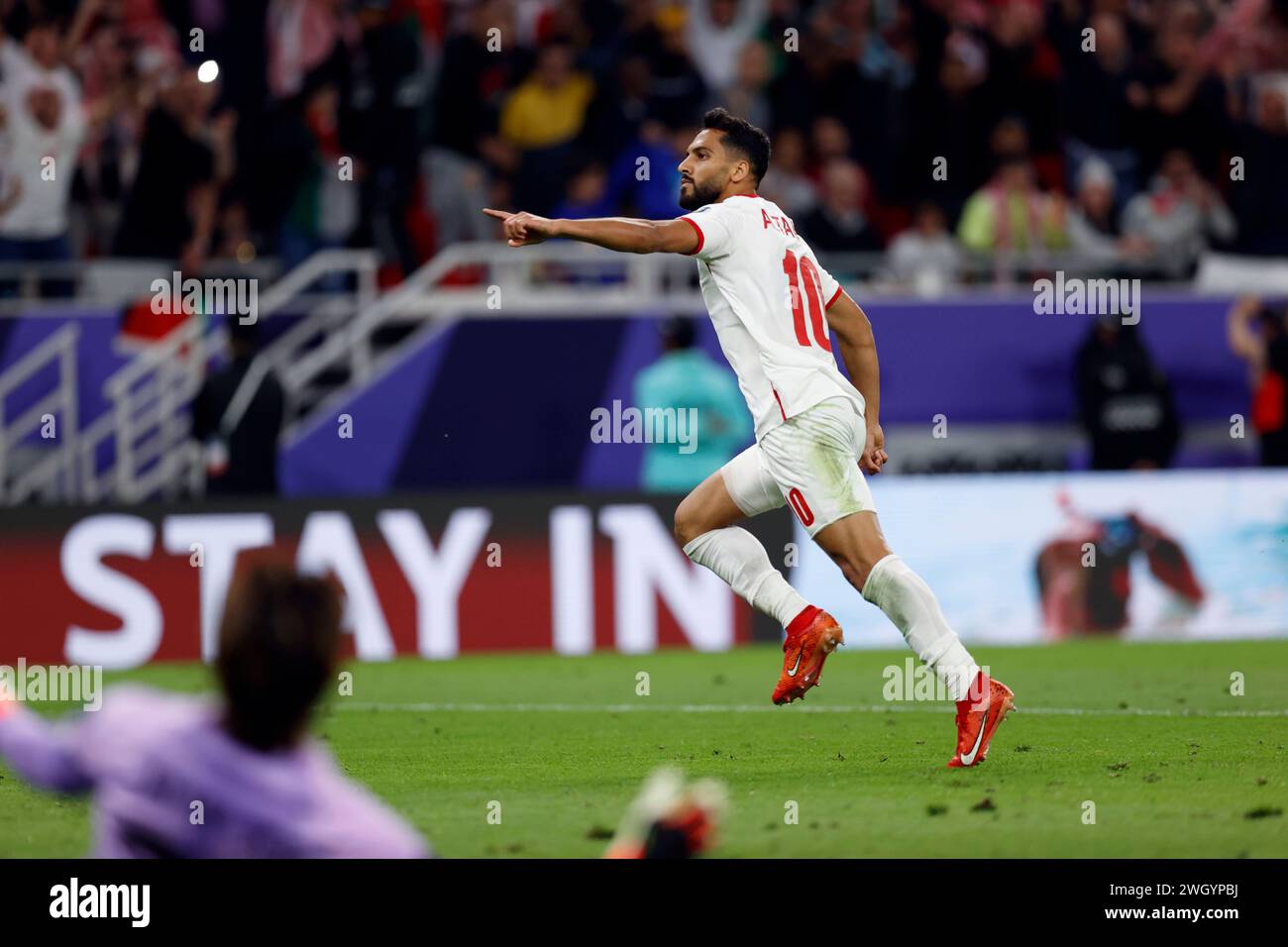 Ahmad Bin Ali Stadium, Al Rayyan, Qatar. 6th Feb, 2024. Mousa Altamari ...