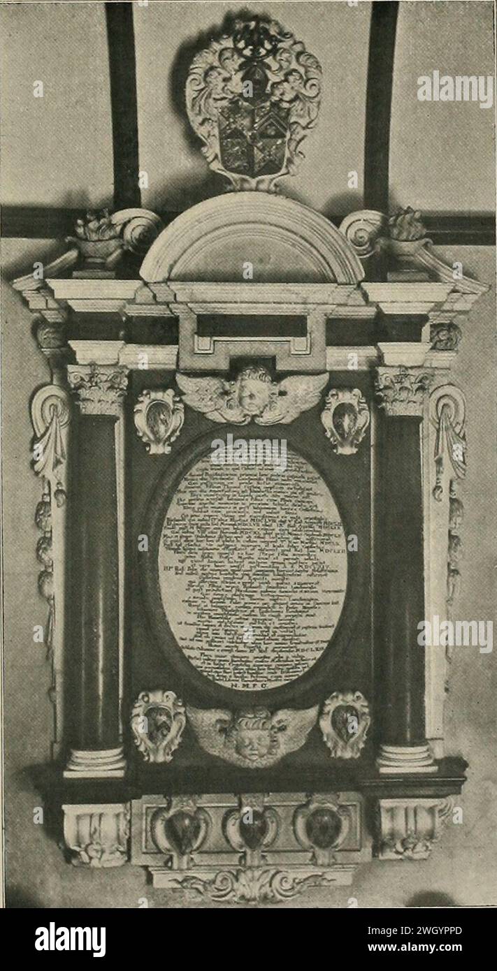 Backhouse family monument, Swallowfield church, 1901 Stock Photo - Alamy