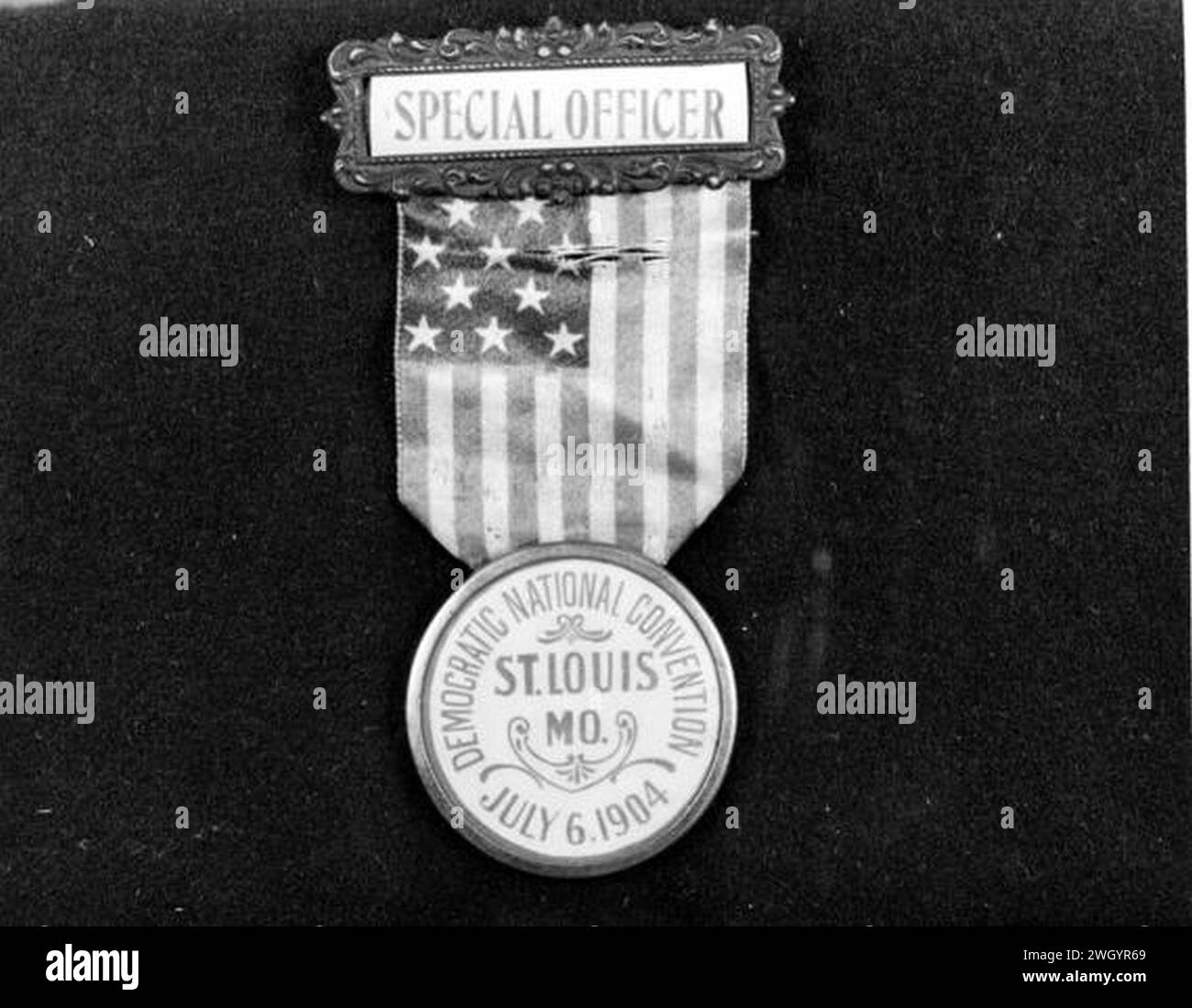 Badge from Democratic National Convention 61-50-02 Stock Photo - Alamy