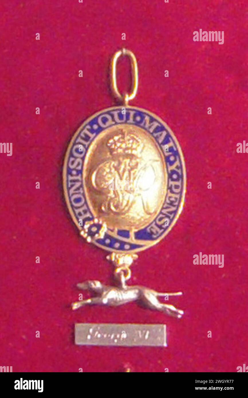 Badge of Messengers of George VI Silver Greys badges (cropped Stock ...