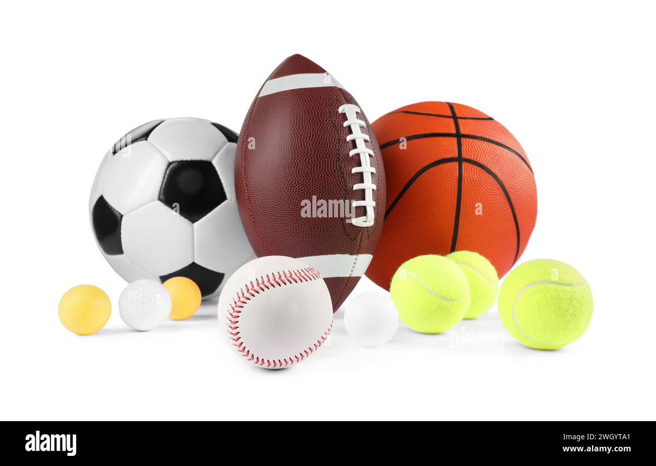 Various golf balls Cut Out Stock Images & Pictures - Alamy