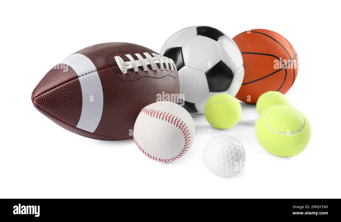 Various golf balls Cut Out Stock Images & Pictures - Alamy