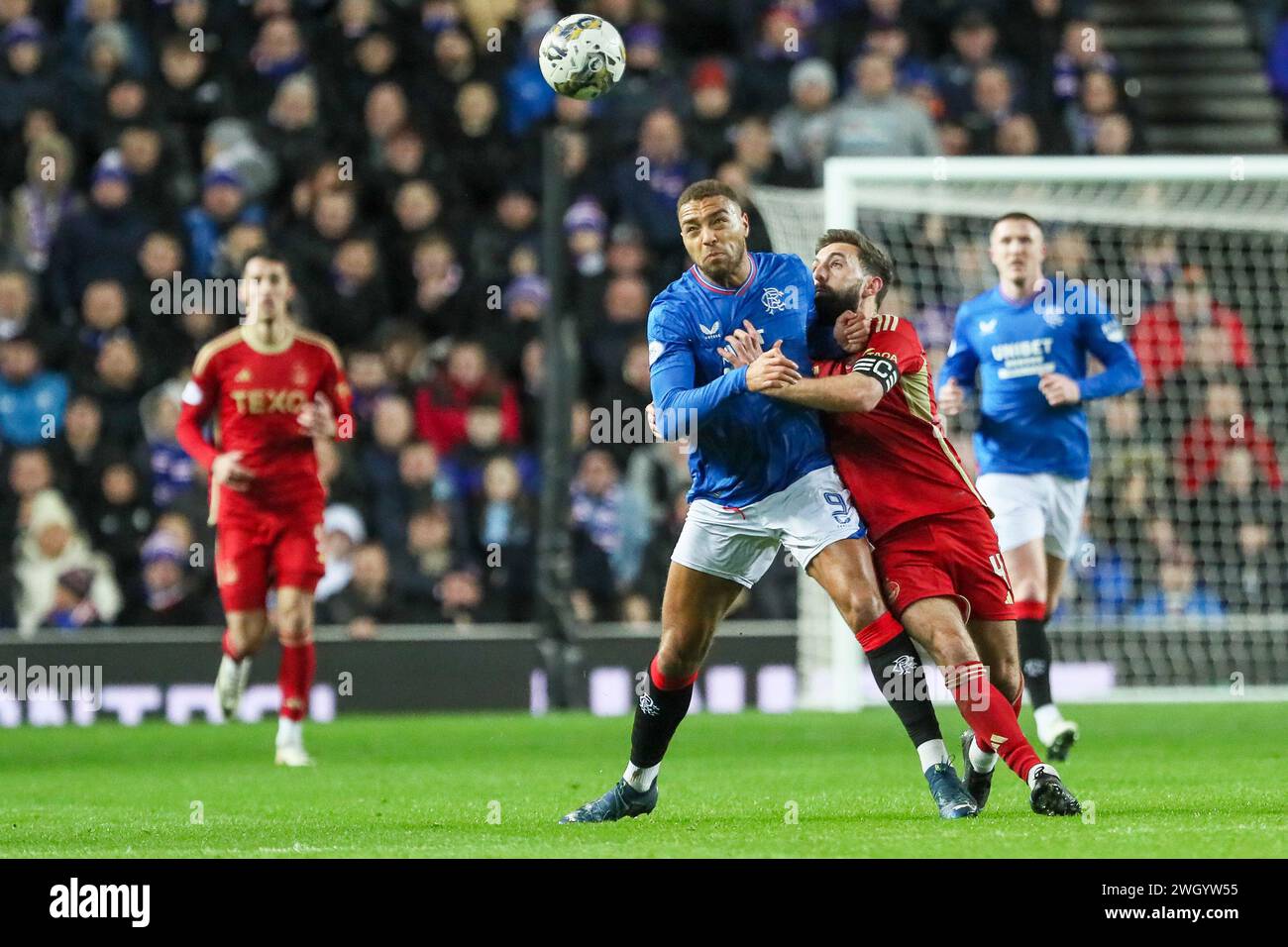 Glasgow, UK. 06th Feb, 2024. Rangers play against Aberdeen at Ibrox ...
