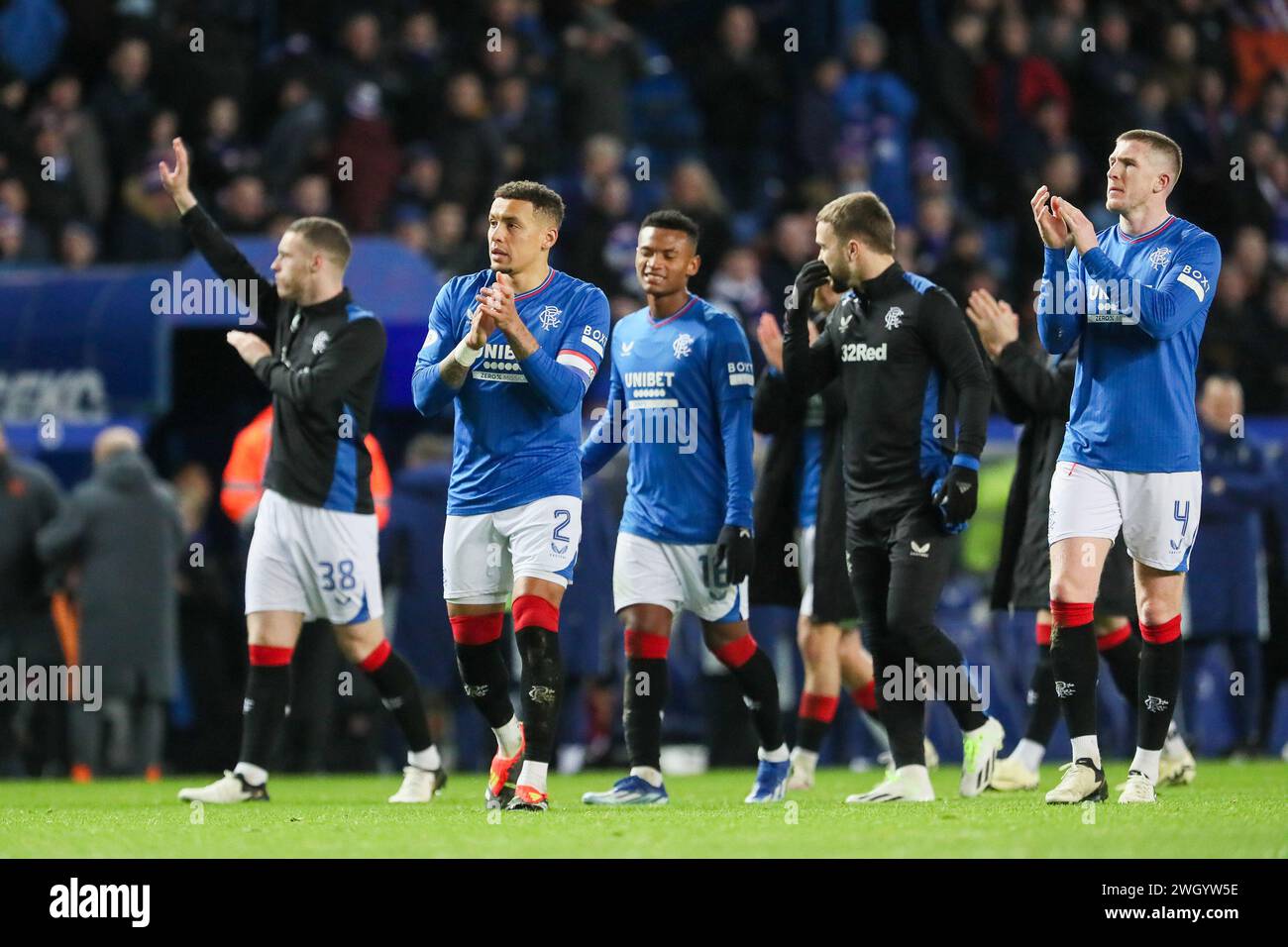 Glasgow, UK. 06th Feb, 2024. Rangers play against Aberdeen at Ibrox ...