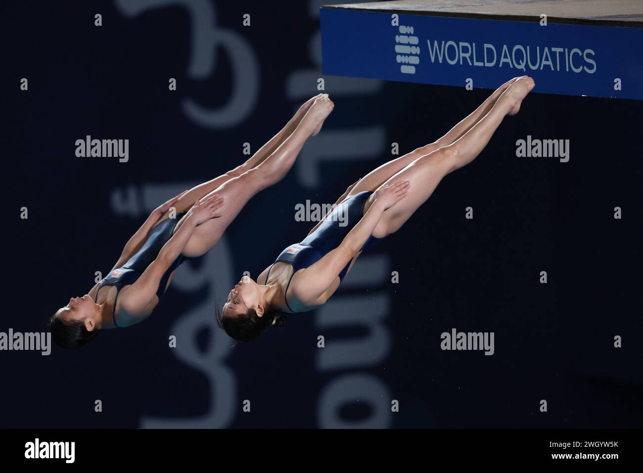 Doha, Qatar. 6th Feb, 2024. Mi Rae Kim & Jin Mi Jo (PRK) Diving : World ...