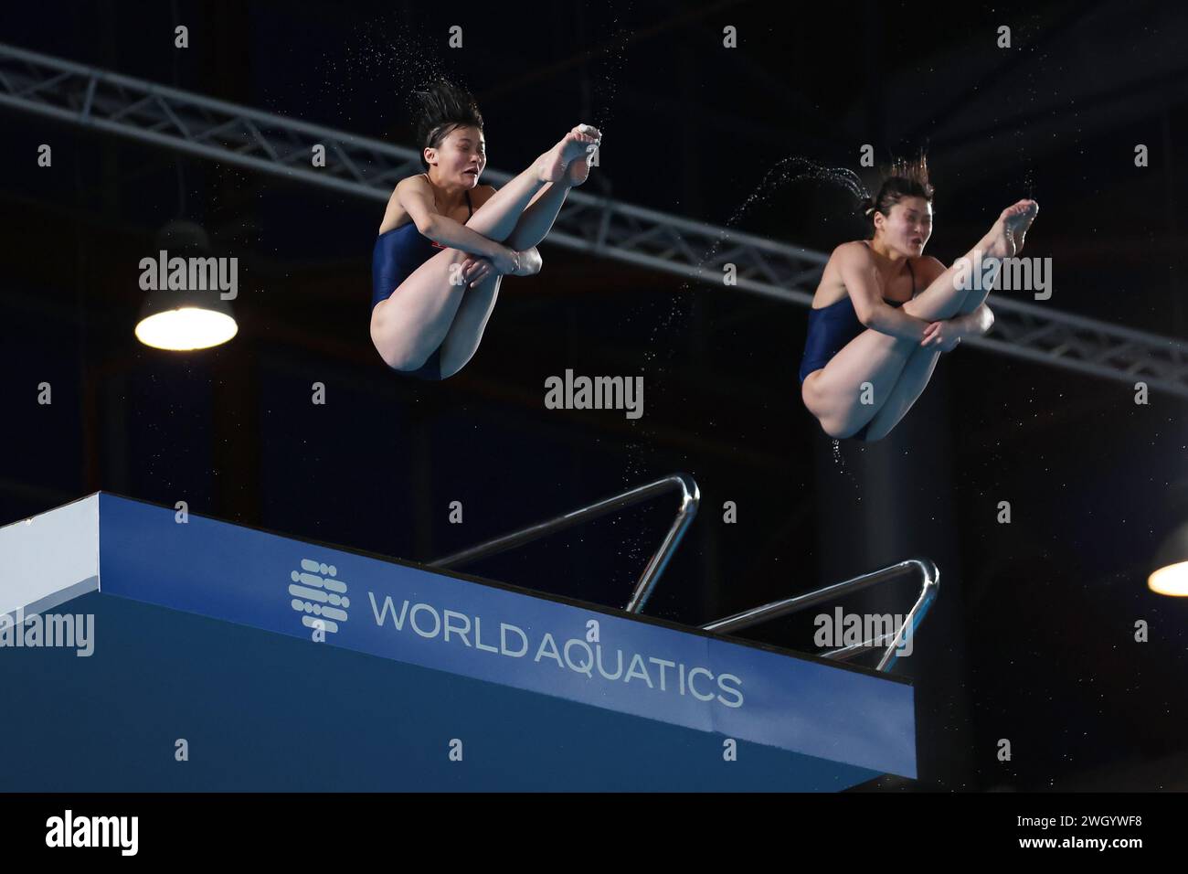 Doha, Qatar. 6th Feb, 2024. Mi Rae Kim & Jin Mi Jo (PRK) Diving : World ...