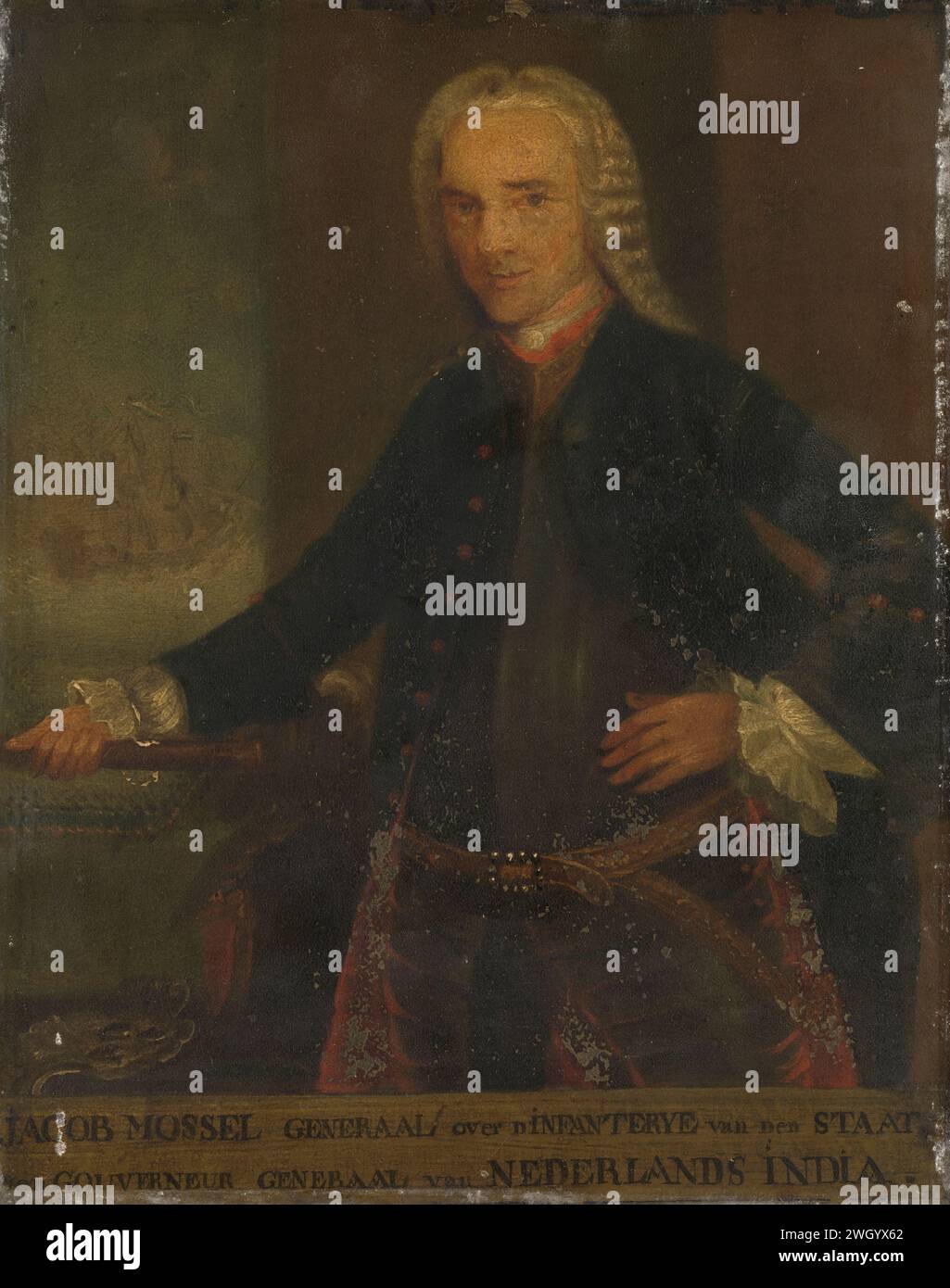 Portrait of Jacob Mossel, Governor-General of the Dutch East India ...