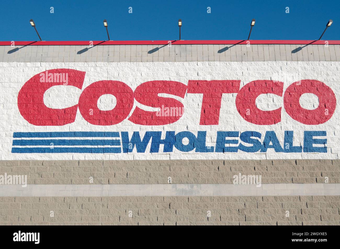 New York, United States. 06th Feb, 2024. The Costco Wholesale logo is ...