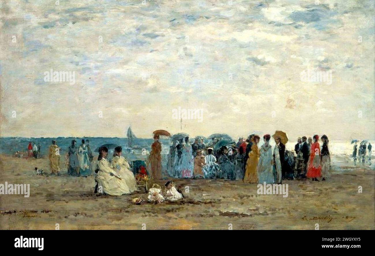 Eugène boudin sur la plage hi-res stock photography and images - Alamy