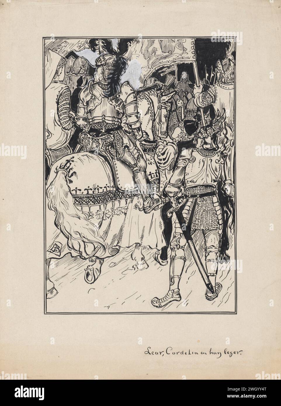 Design illustration for King Lear by Shakespeare: King Lear, Cordelia ...