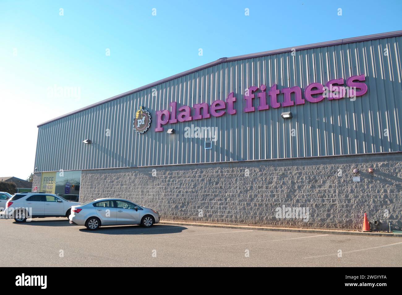 New York, United States. 06th Feb, 2024. A Planet Fitness gym is seen ...