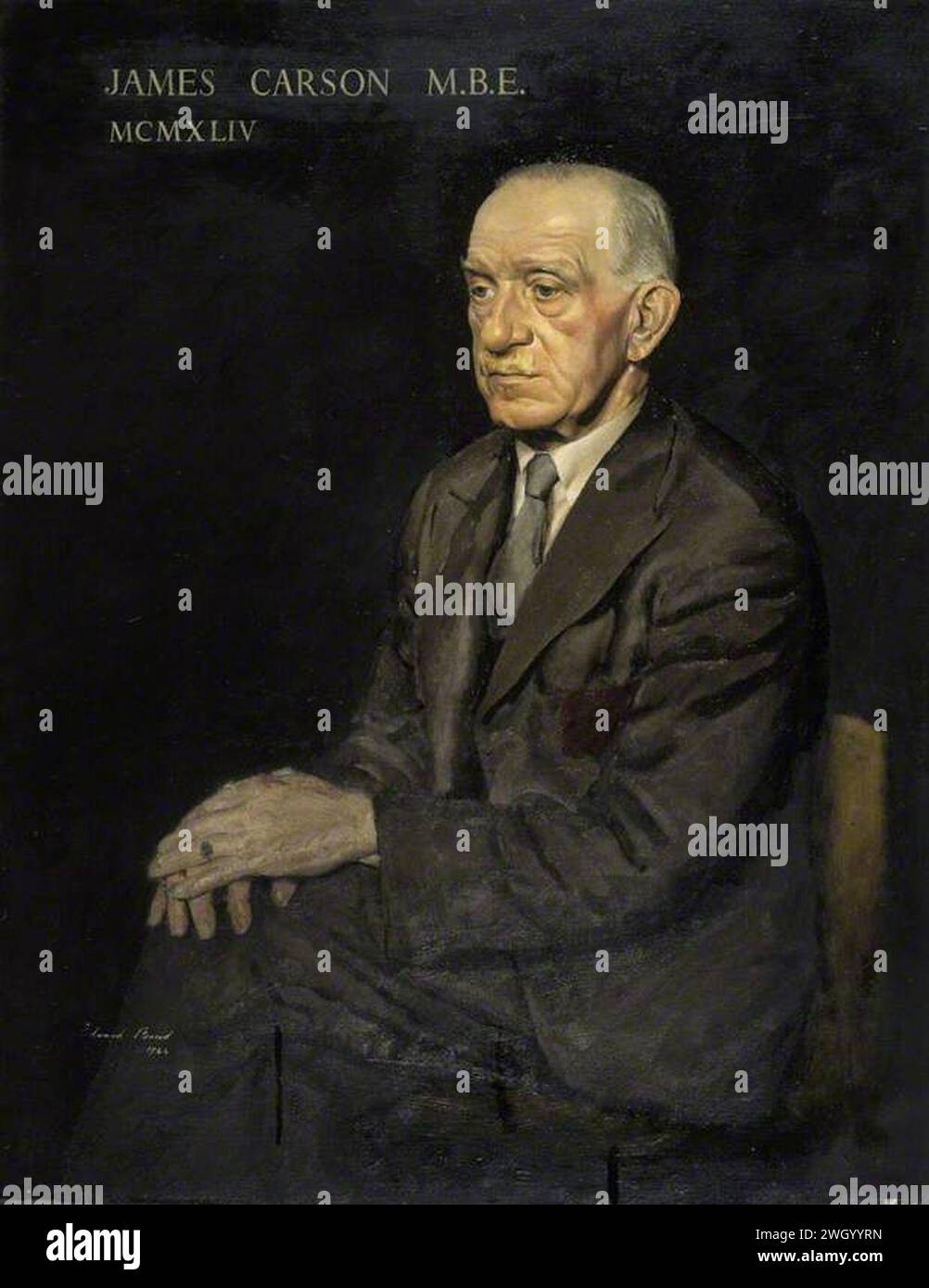 Baird-James Carson MBE-1944 Stock Photo - Alamy