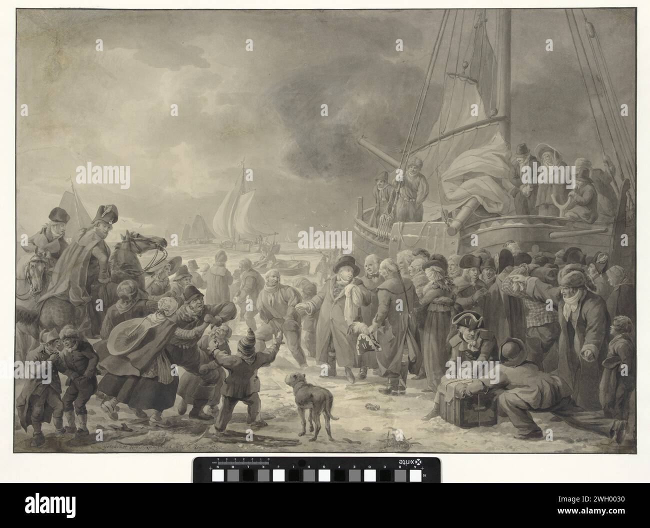 The departure of Stadholder Willem V to England, January 18, 1795, Dirk ...