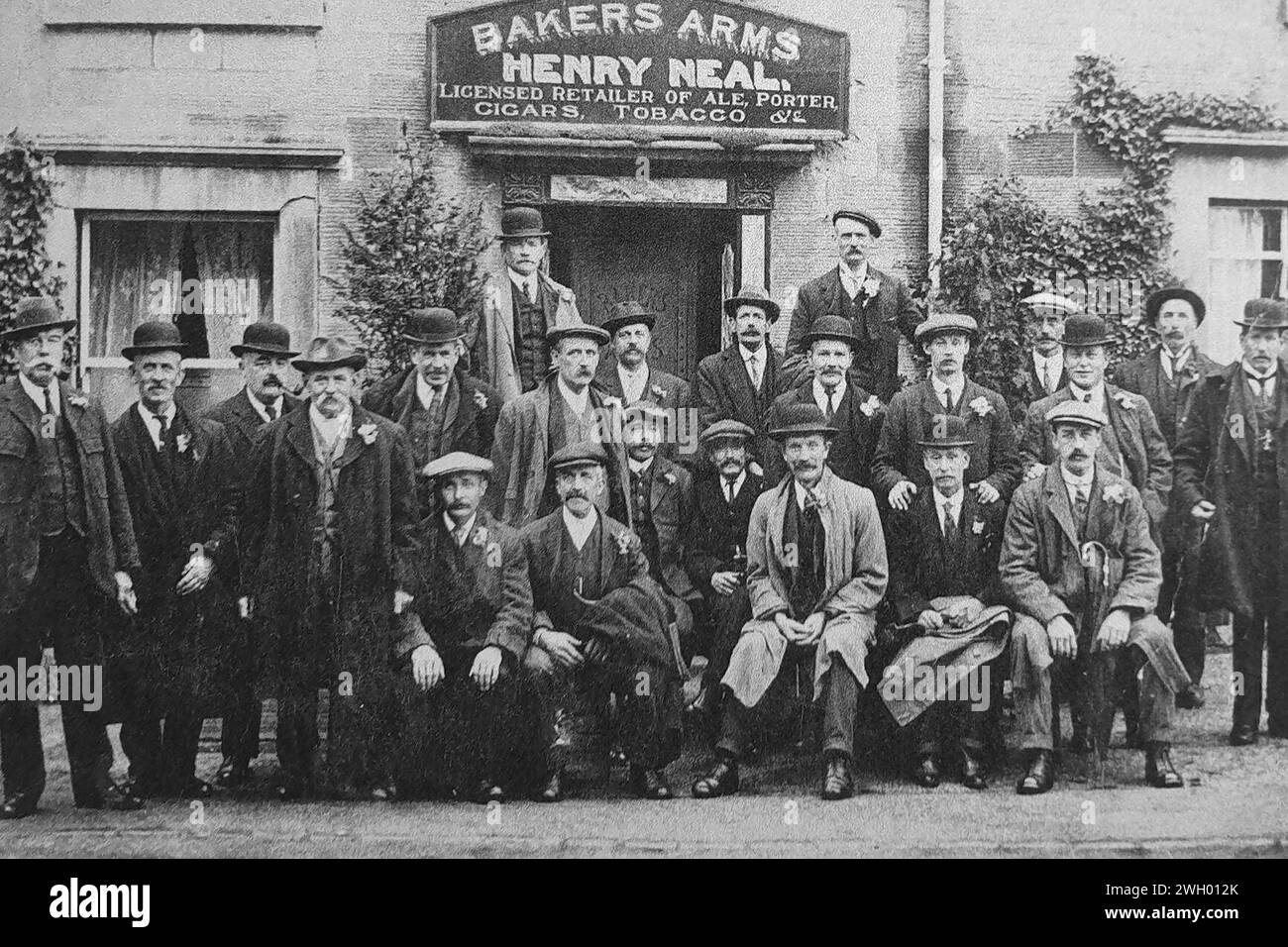 Bakers Arms in Higher Buxton Stock Photo - Alamy