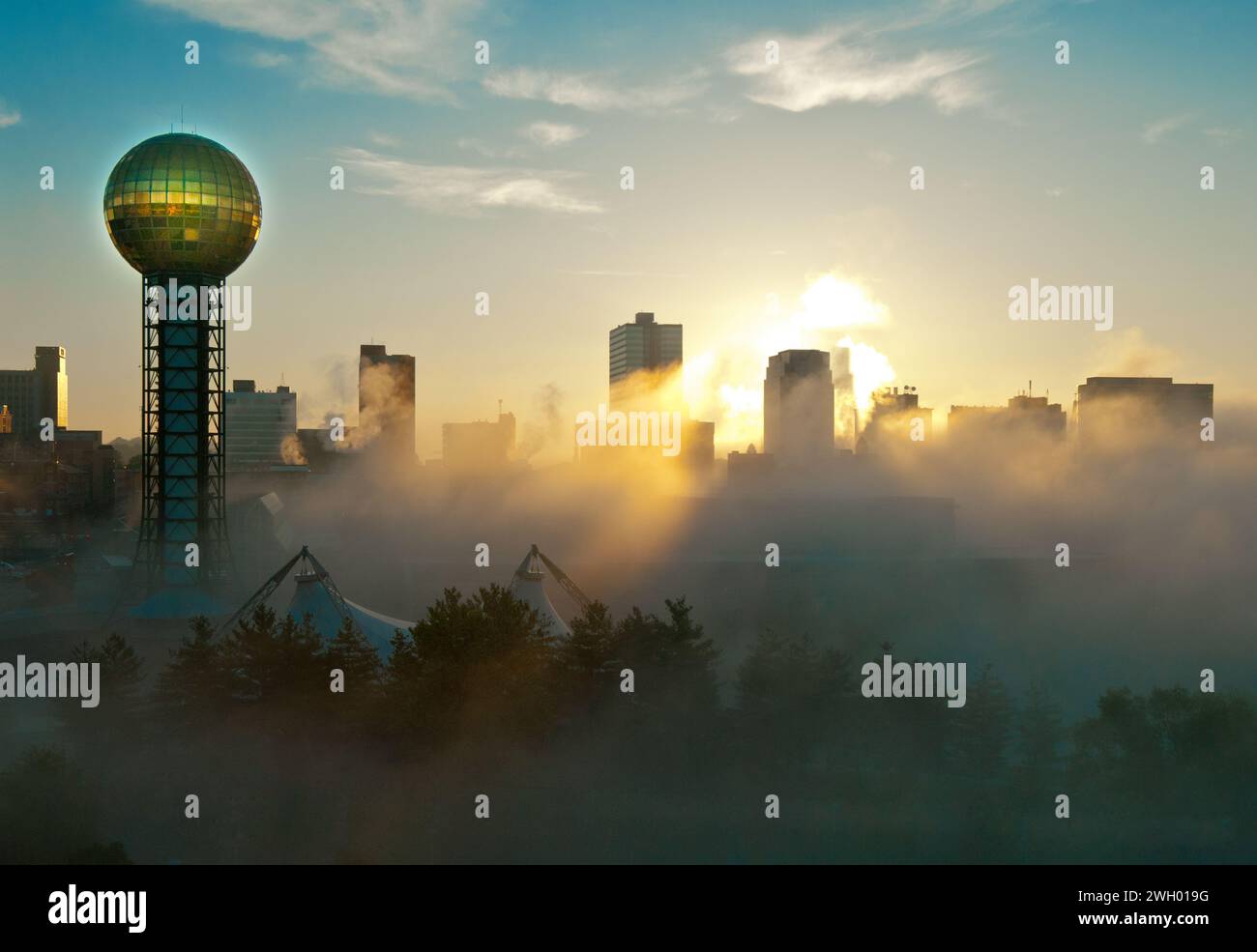 Sunsphere in World's Fair Park, Knoxville Tennessee Stock Photo - Alamy